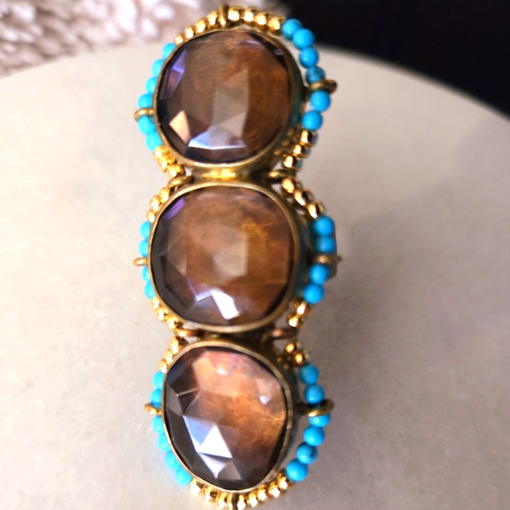 Rare Find Artist Lena Bernard Smokey Quartz, Howlite … - Gem